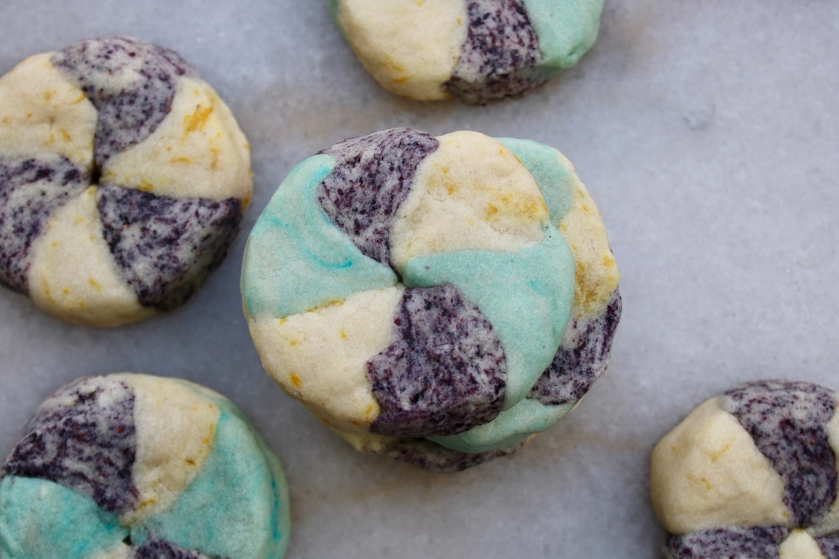 Lemon Blueberry Shortbread Pinwheels – For the Love of Butter